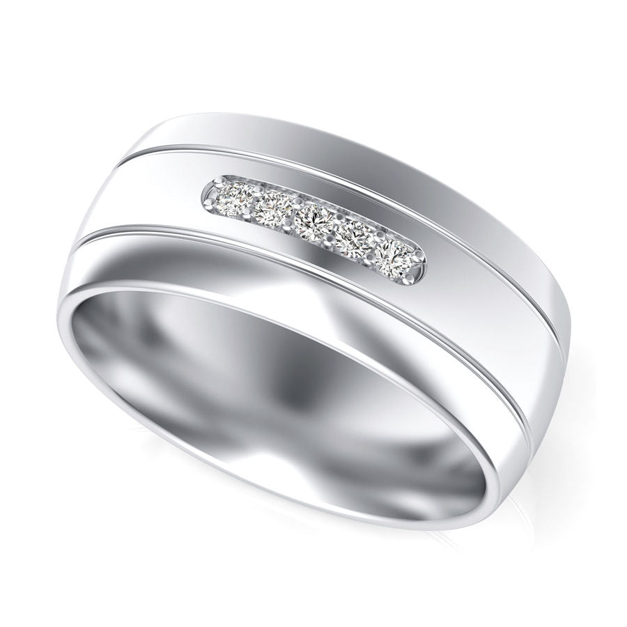 Mens Band – Diamond Studs Earring